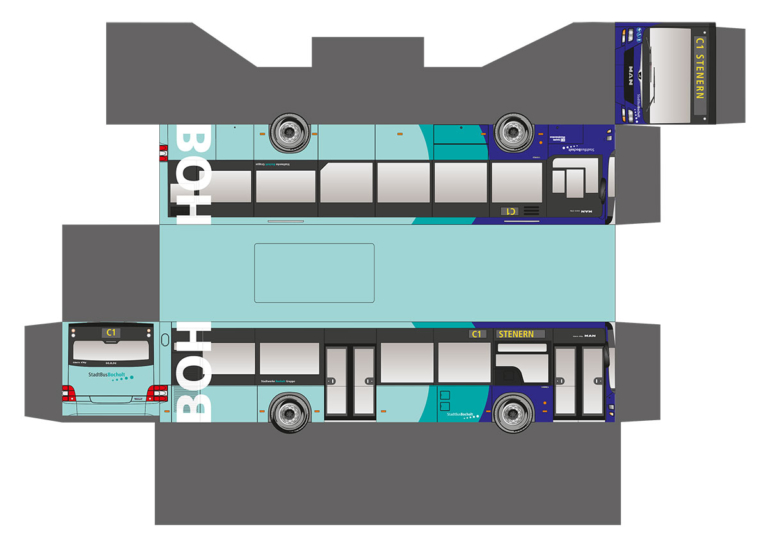 Design der Bus-Flotte der StadtBus Bocholt GmbH – Werbeagentur und ...